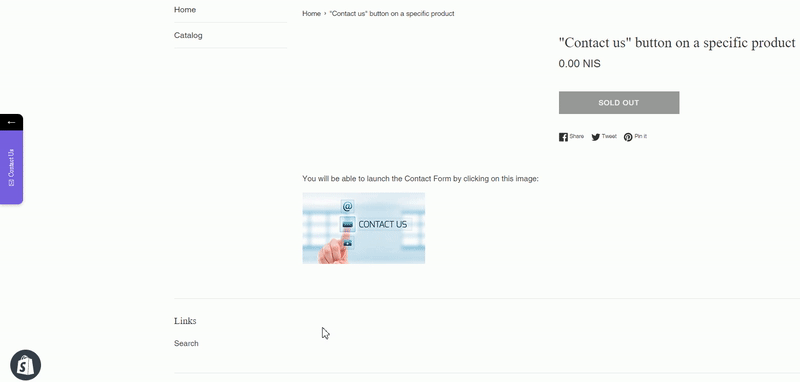 How To Launch The Contact Form Using A Link Or Javascript Function Premio 0800
