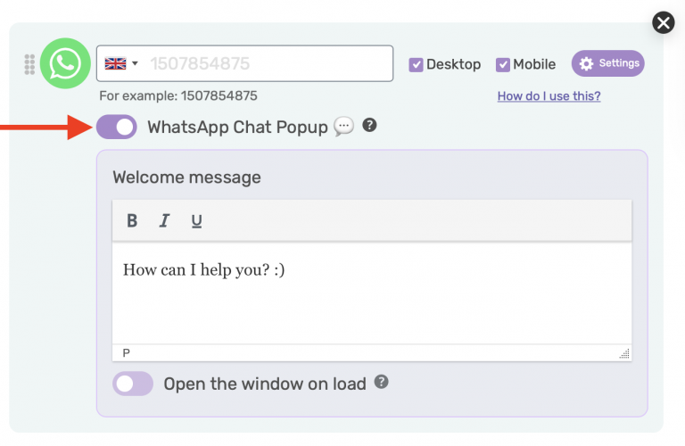 How to add a WhatsApp popup chat to your website - Premio