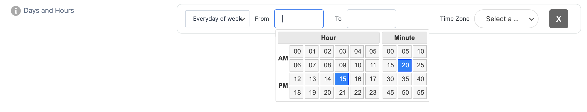 How to display your widget on specific days and hours - Premio