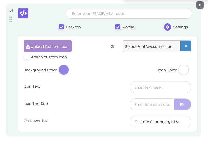 How to add a custom iFrame/HTML channel to your widget - Premio