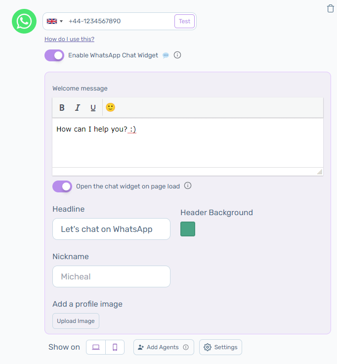 How do I connect my WhatsApp number to Chaty? - Premio