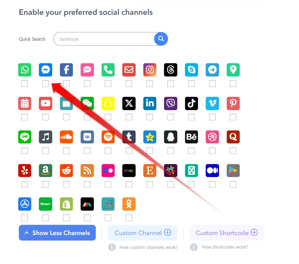 How do I connect Facebook Messenger to My Sticky Elements? - Premio