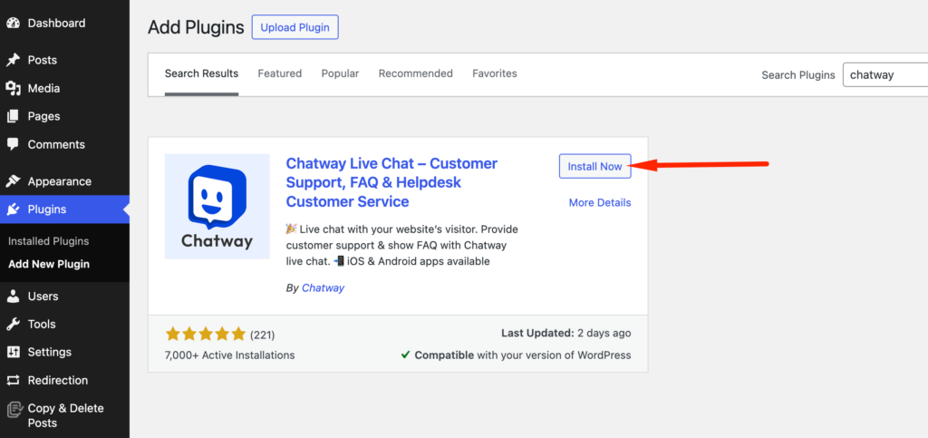 How to add Chatway Live Chat channel to Chaty? - Premio